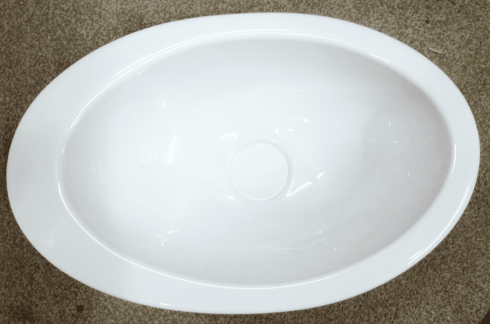 Small oval vanity basin