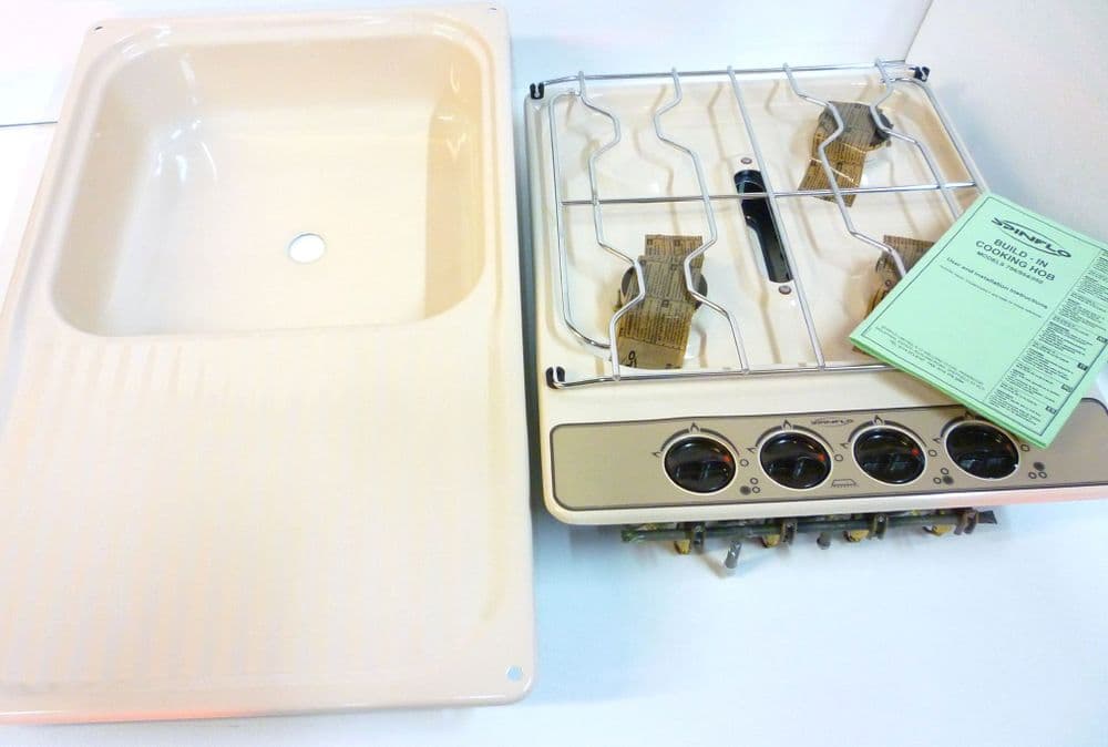 Spinflo hob & sink cream