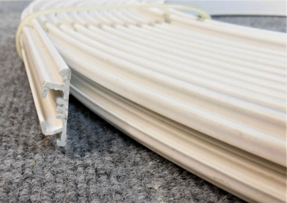 Swift motorhome caravan white plastic track