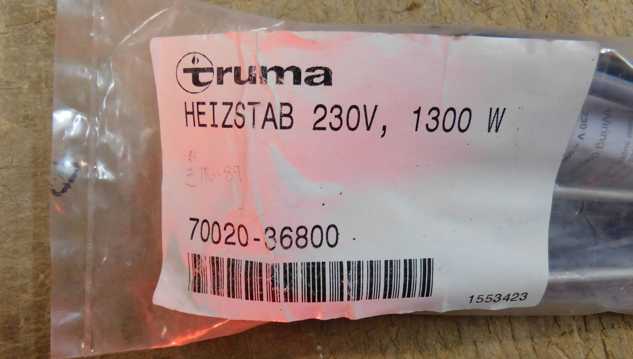 TRUMA ultrastore heating element 70020-36800