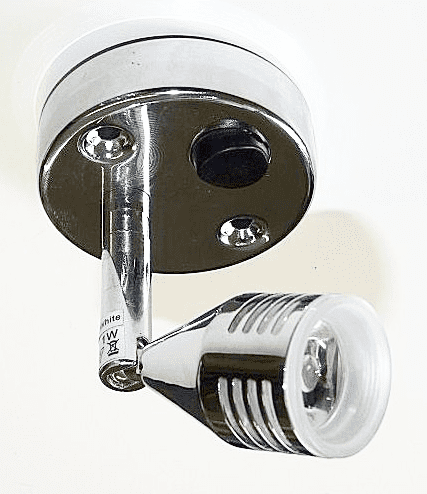 Warm White 1w LED Angled Spotlight SCS PACK OF 6