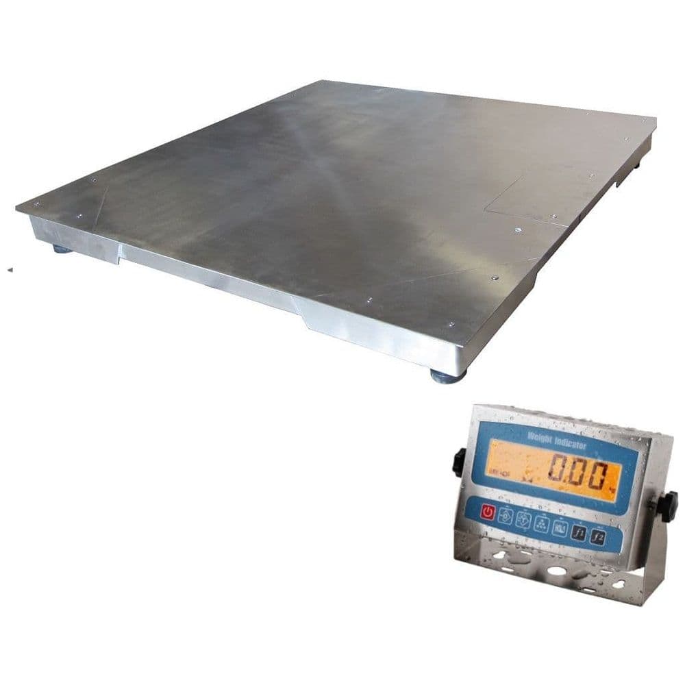 Heavy Duty Stainless Steel Platform Scale - 5000kg x 1kg - 1500 x 1500 ...