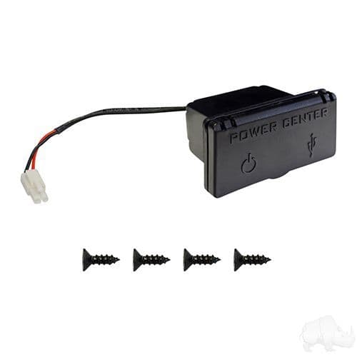 Power Center 12 Volt Outlet with Dual USB Ports