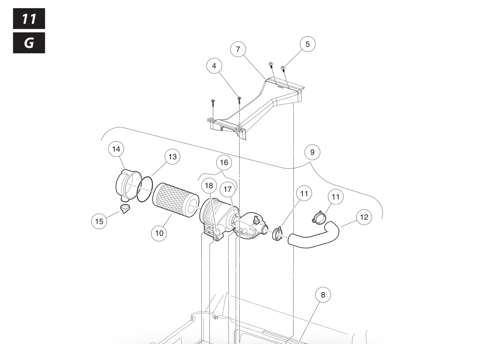 Club Car Air Intake Assm