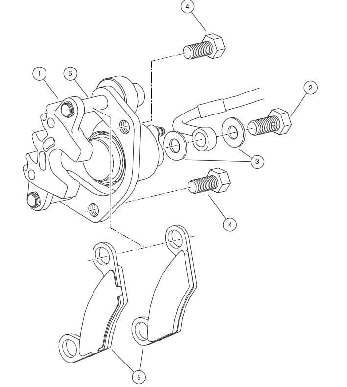 Club Car Caliper Brake HydroMechanical OEM