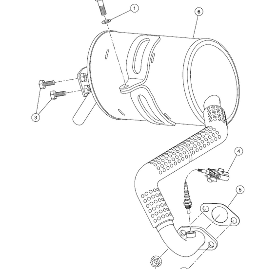 Club Car Exhaust Ech440 Utility