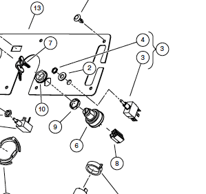 Club Car Key Switch Spacer