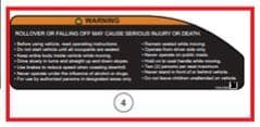 Decal Warning Rollover