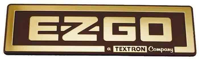 EZGO Gold Nameplate