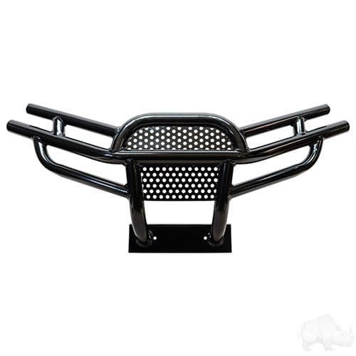 RHOX BMF Heavy Duty Front Brush Guard Black Powder Coat Steel Club Car ...