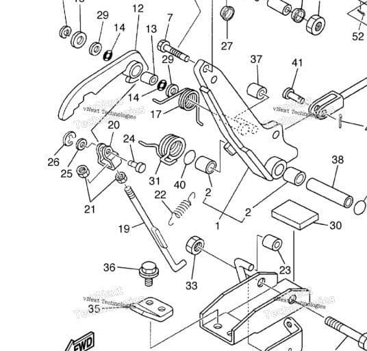 Yamaha Sector Parking Brake