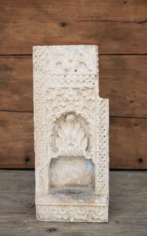 19th C Carved Architectural Shrine Niche Nagaur