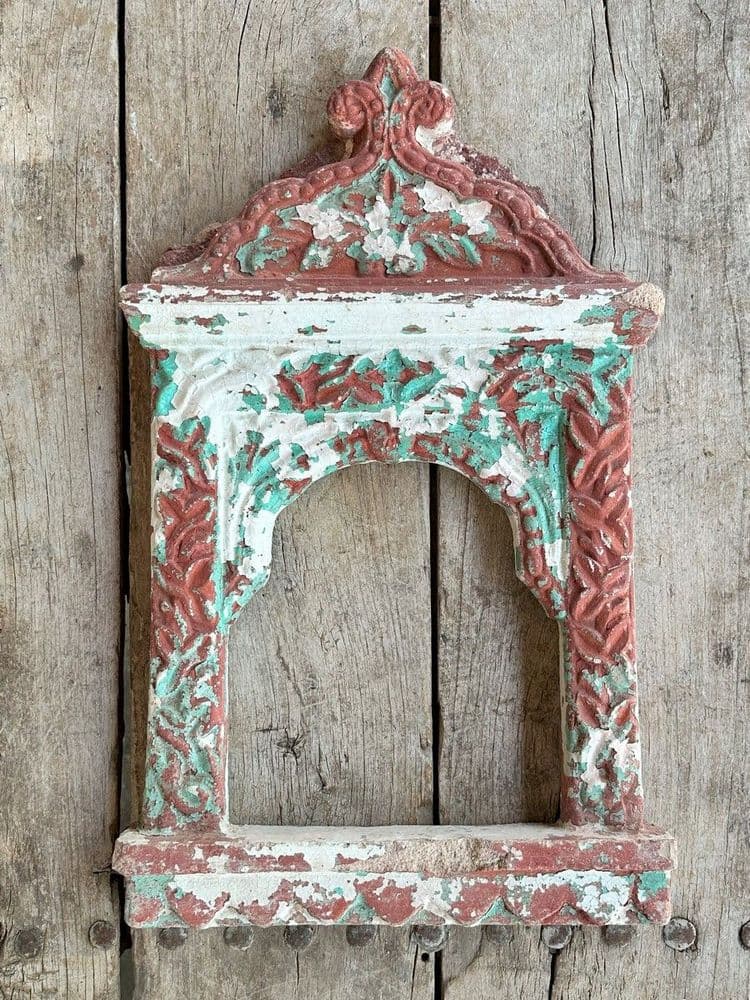 19th Century Carved Sandstone Architectural Window Jaipur