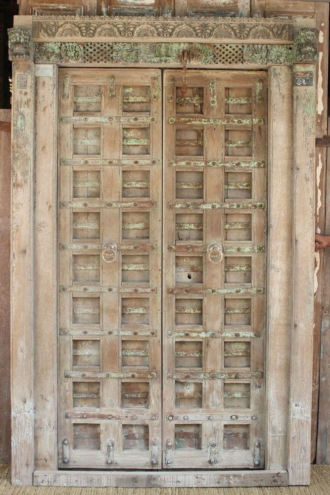 19th Century Haveli Door with Surround Patan Gujarat