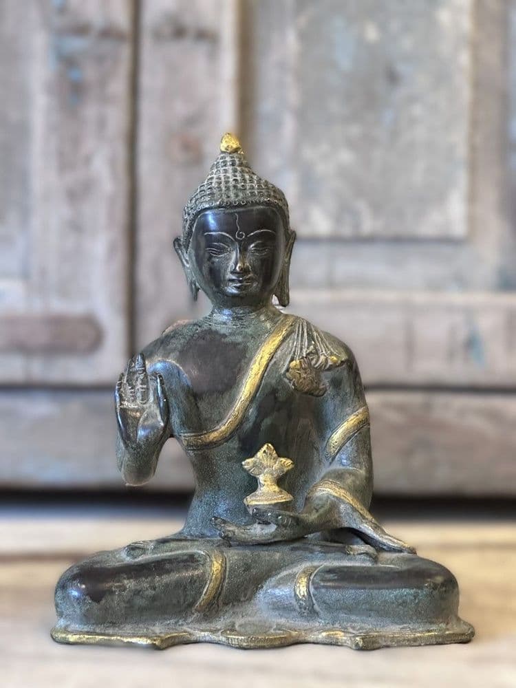 Bronze Casting of the Buddha in the Abhaya Mudra Post