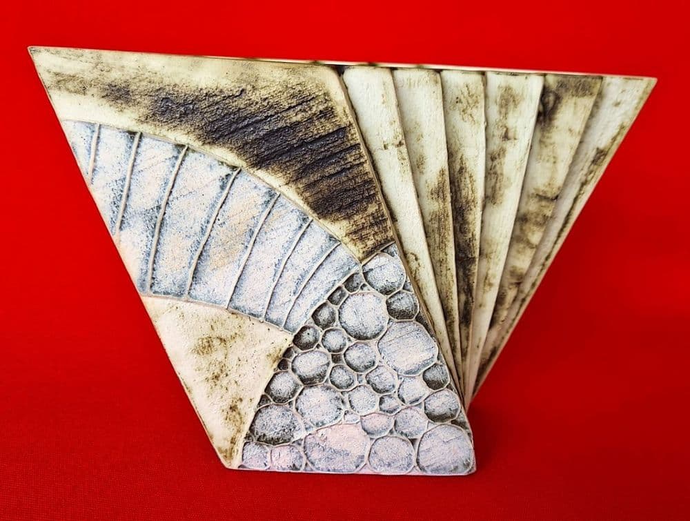 Carn Pottery Nancledra Fan Box Vase