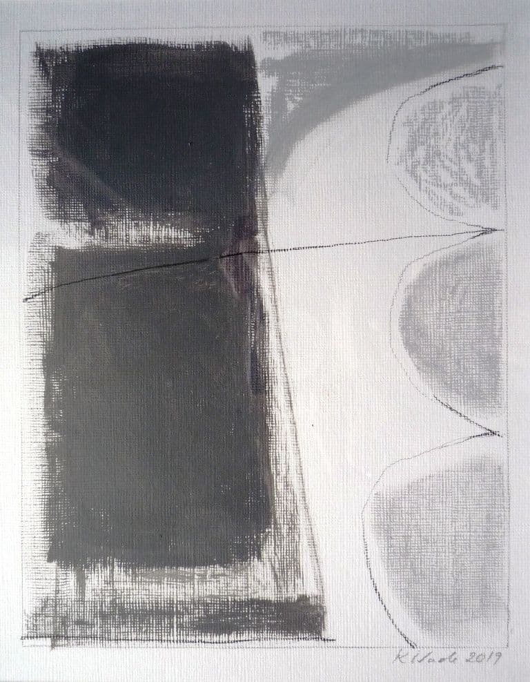 Dot Wade Abstract acrylic painting on paper