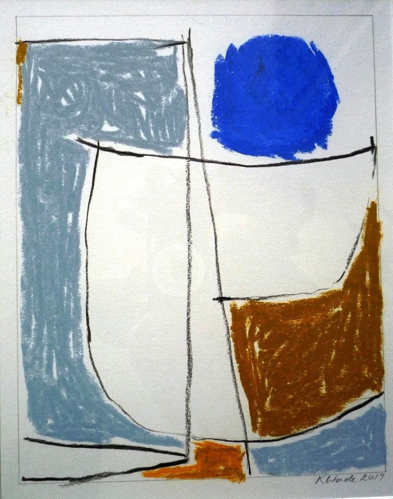 Dot Wade Abstract pastel on paper
