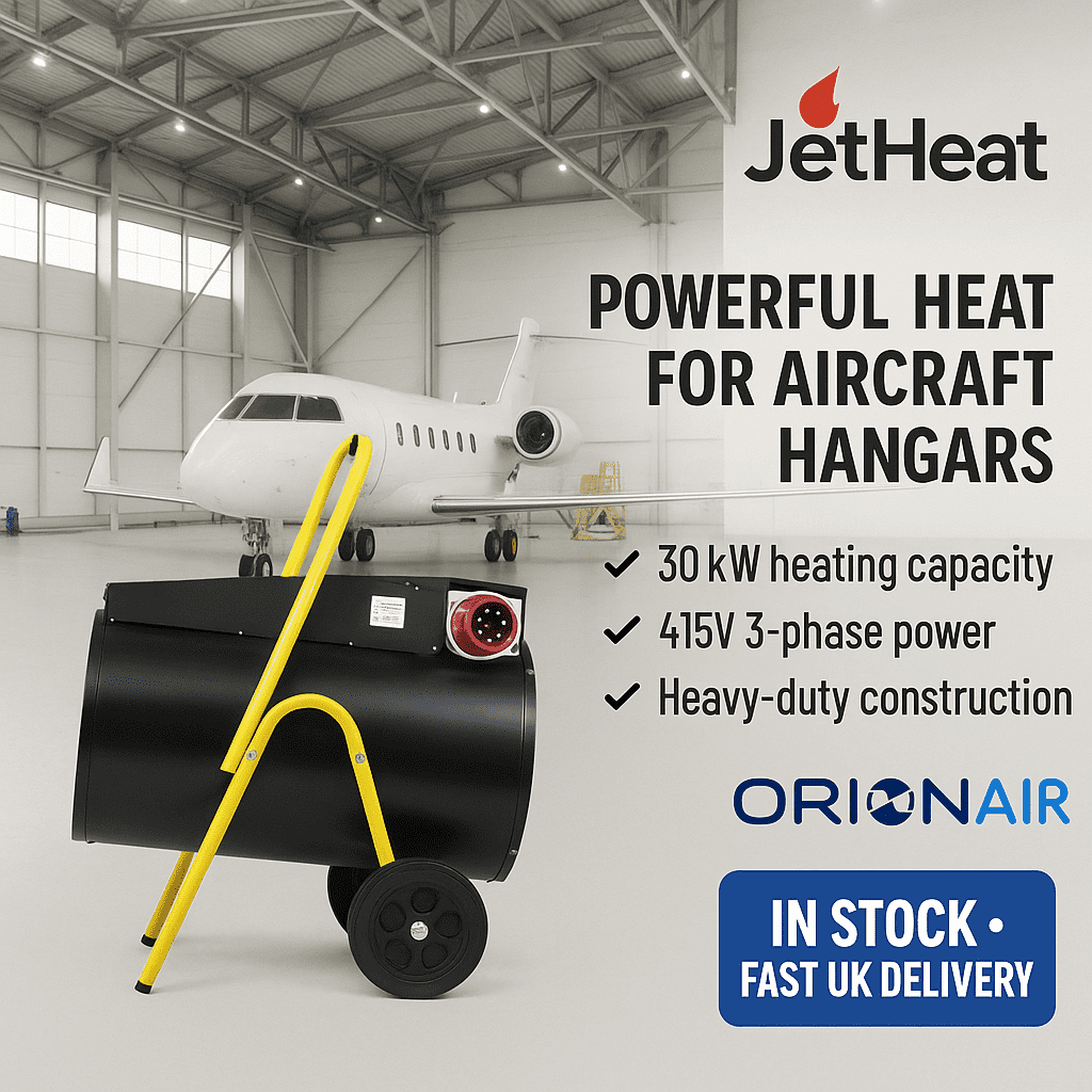 Powerful Heat Solutions for Aircraft Hangars, The JetHeat 30kW ...