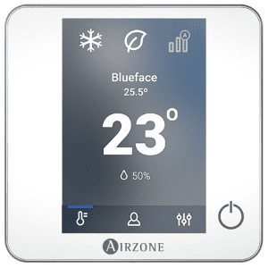 AZCE6BLUEZEROCB Central Mono Thermostat Airzone Blueface Zero White