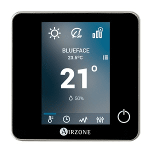AZCE6BLUEZEROCN Central Mono Thermostat Airzone Blueface Zero Black