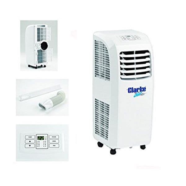 Clarke AC7000 Cooling Only Air Conditioner With Dehumidifier 2 Speed ...