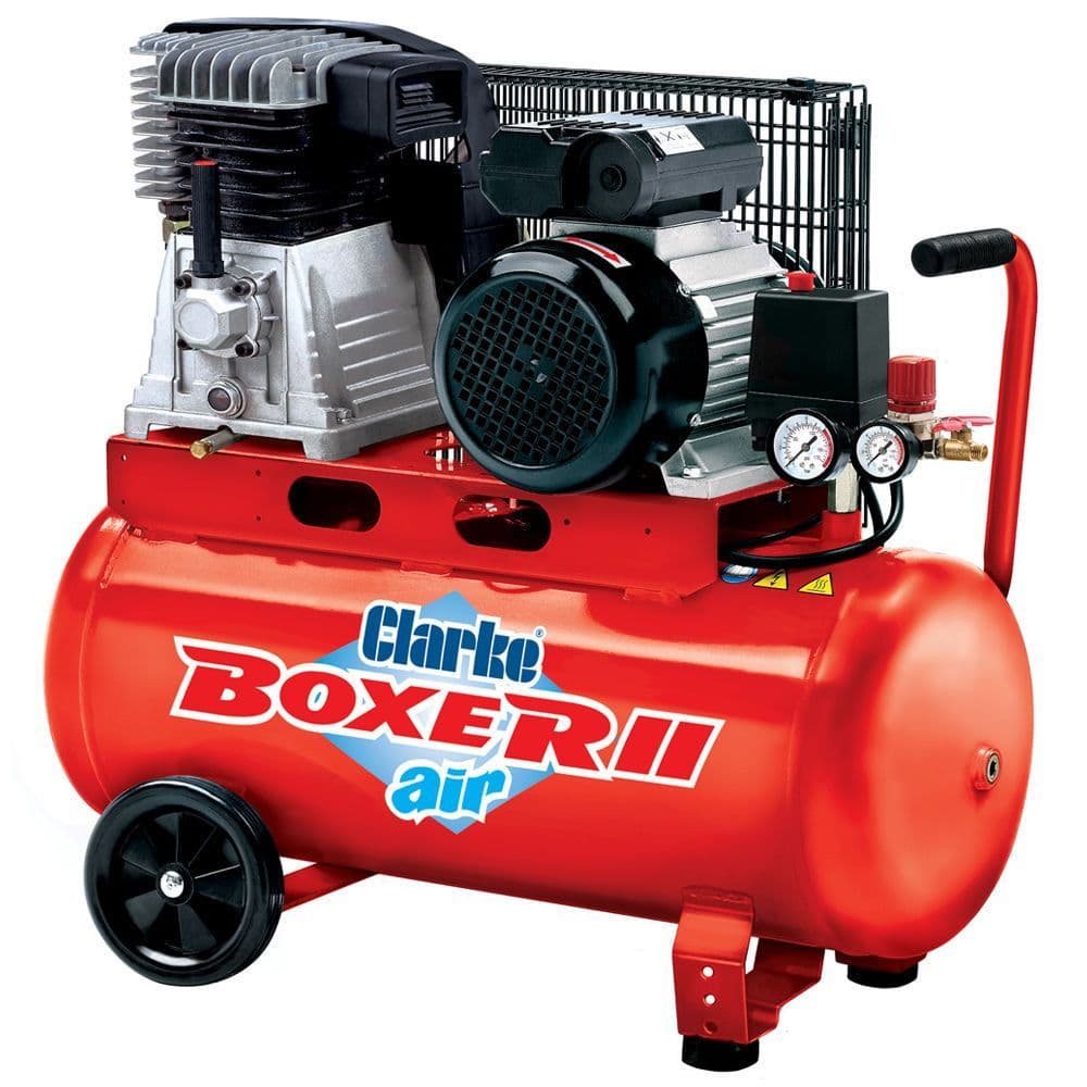 Clarke BOXER II 14 50P 3HP Air Compressor 50L 14Cfm 10bar 145psi 220 240V 50Hz