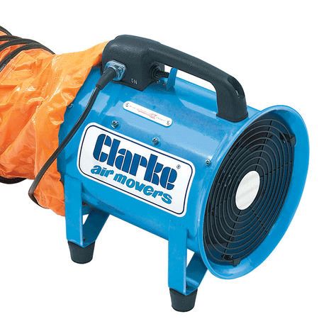 Clarke CAM200 Dust And Fume Extractor Fan 8" 200mm 838cfm 240V 50Hz
