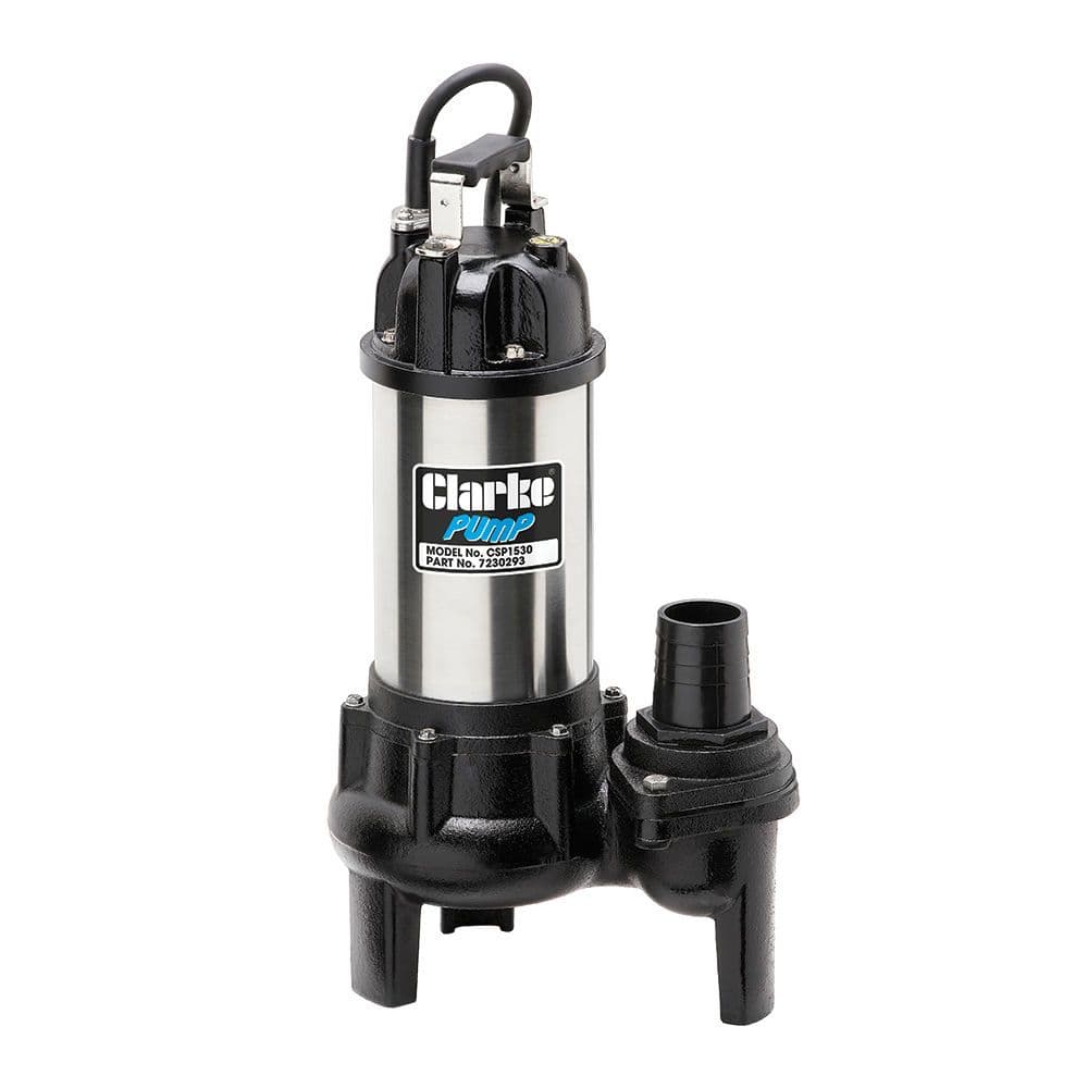 Clarke CSP1530 2" 1530W 10M Head Submersible Sewage Pump 500Litres/Min ...
