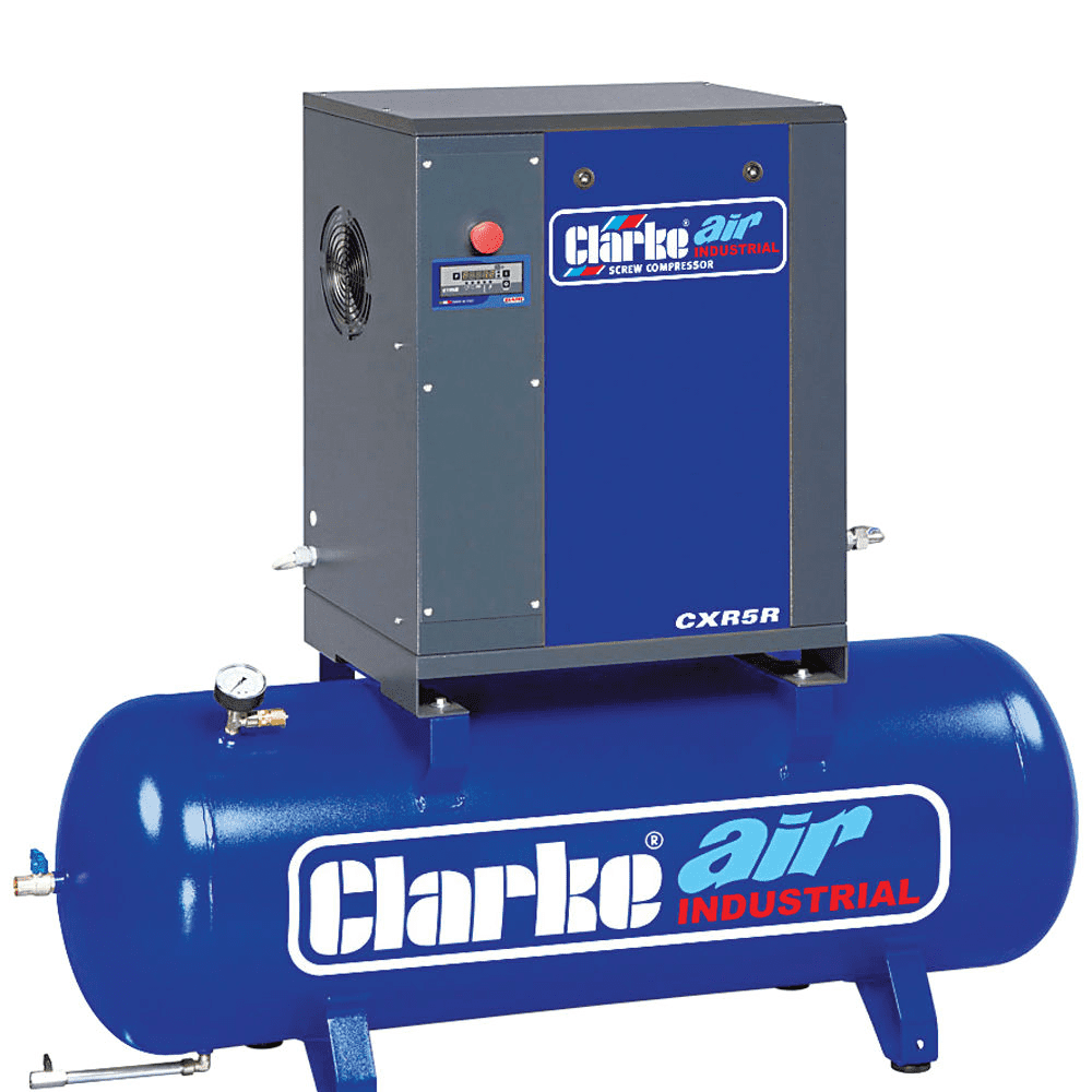 Clarke CXR5R Industrial Screw Air Compressor 5 5hp 17 1cfm 400V 50Hz