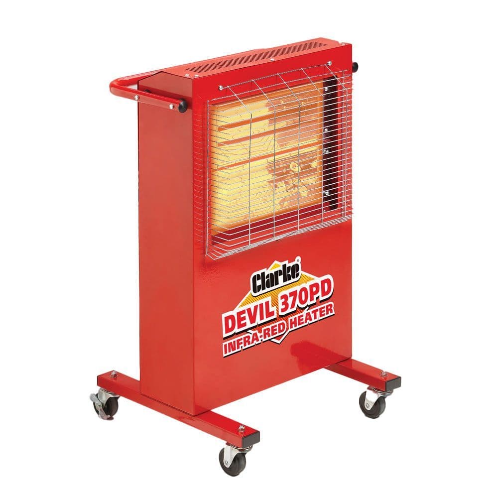 Clarke Devil 370PD Quartz Halogen Infra-red Heater 2 8Kw / 11000Btu ...