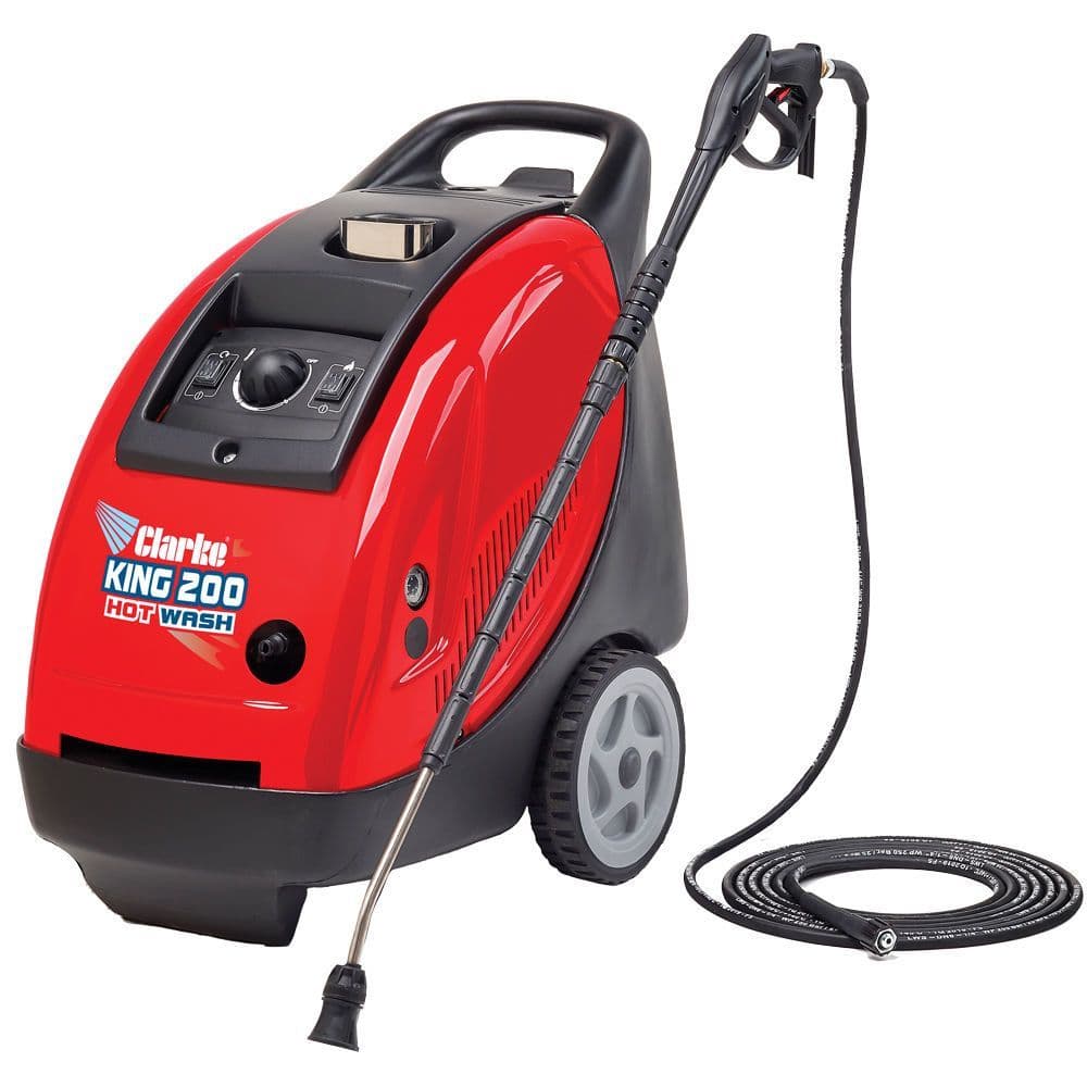 Clarke KING-200 Professional Heavy Duty Diesel Heated Pressure Washer ...