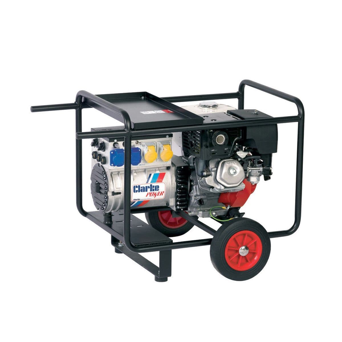 Clarke PG9500ADVES Petrol Engine Dual Voltage Petrol Generator 16Hp 6.5kVA 240V 110V