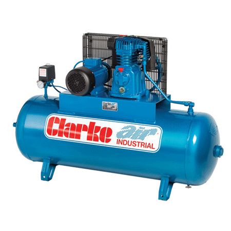 Clarke SE18C200ND Electric Powered Industrial Air Compressor O/L 200L 4 ...