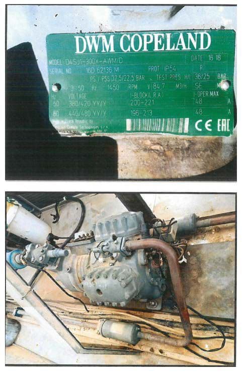 Copeland DWM Compressor D4SJ1-300X-AWM/D semi-hermetic 30Hp R404A R134A