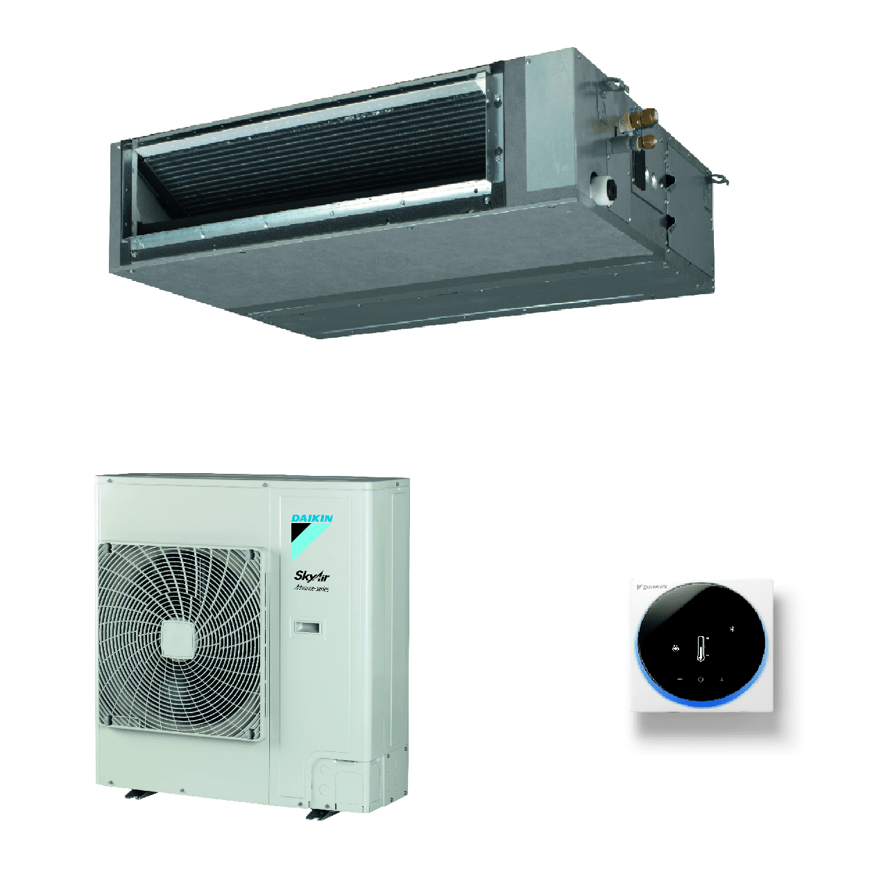 Daikin Air conditioning FBA71A9 RZAG71NV1 Alpha Ducted Inverter Heat ...