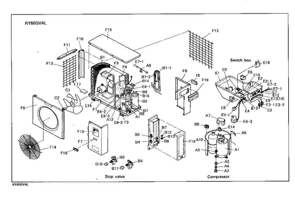 Daikin Air Conditioning Spare Part 0386362 COMPRESSOR RC75VHTR2T 1Ph200 ...