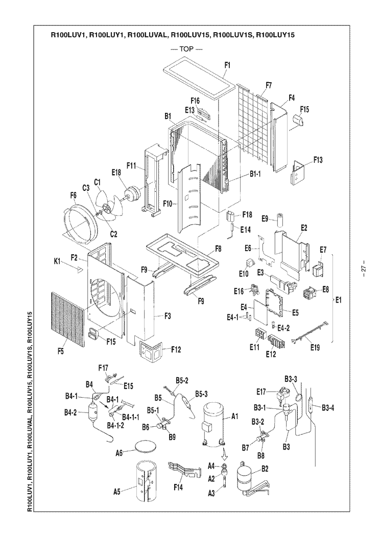 Daikin Air Conditioning Spare Part 1385999 COMPRESSOR ZR48K3-TFD