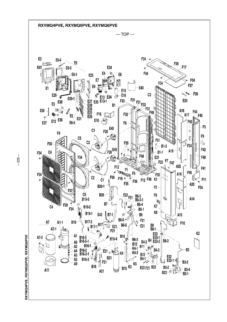Daikin Air Conditioning Spare Part 1721230 CROSS-FIN CONDENSER ERX LMX ...