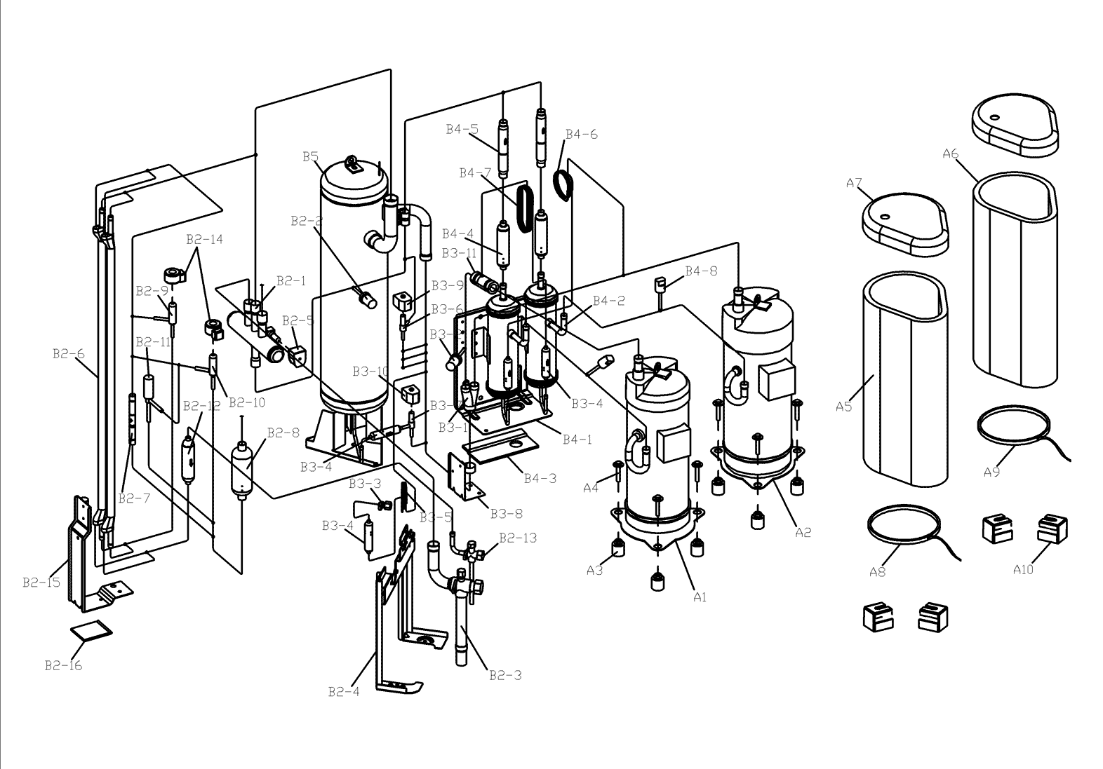Daikin Air Conditioning Spare Part 2351379 COMPRESSOR JT1GQVDKY