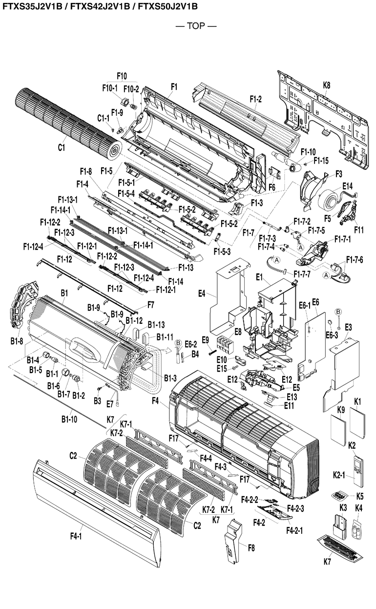 Daikin Air Conditioning Spare Part 5007023 PRINTED CIRCUIT ASSY CONTROL