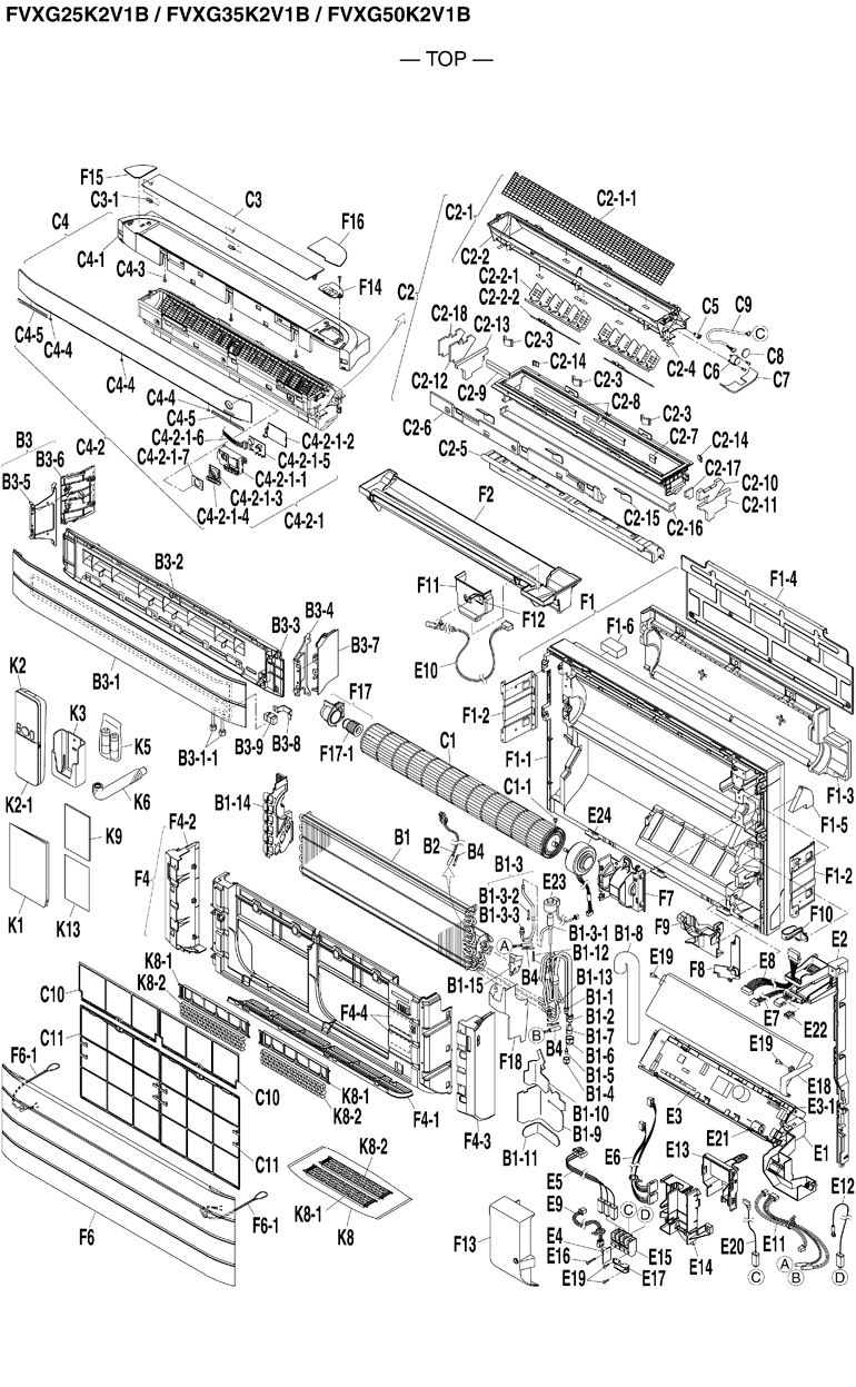 Daikin Air Conditioning Spare Part 5007498 PRINTED CIRCUIT ASSY DISPLAY