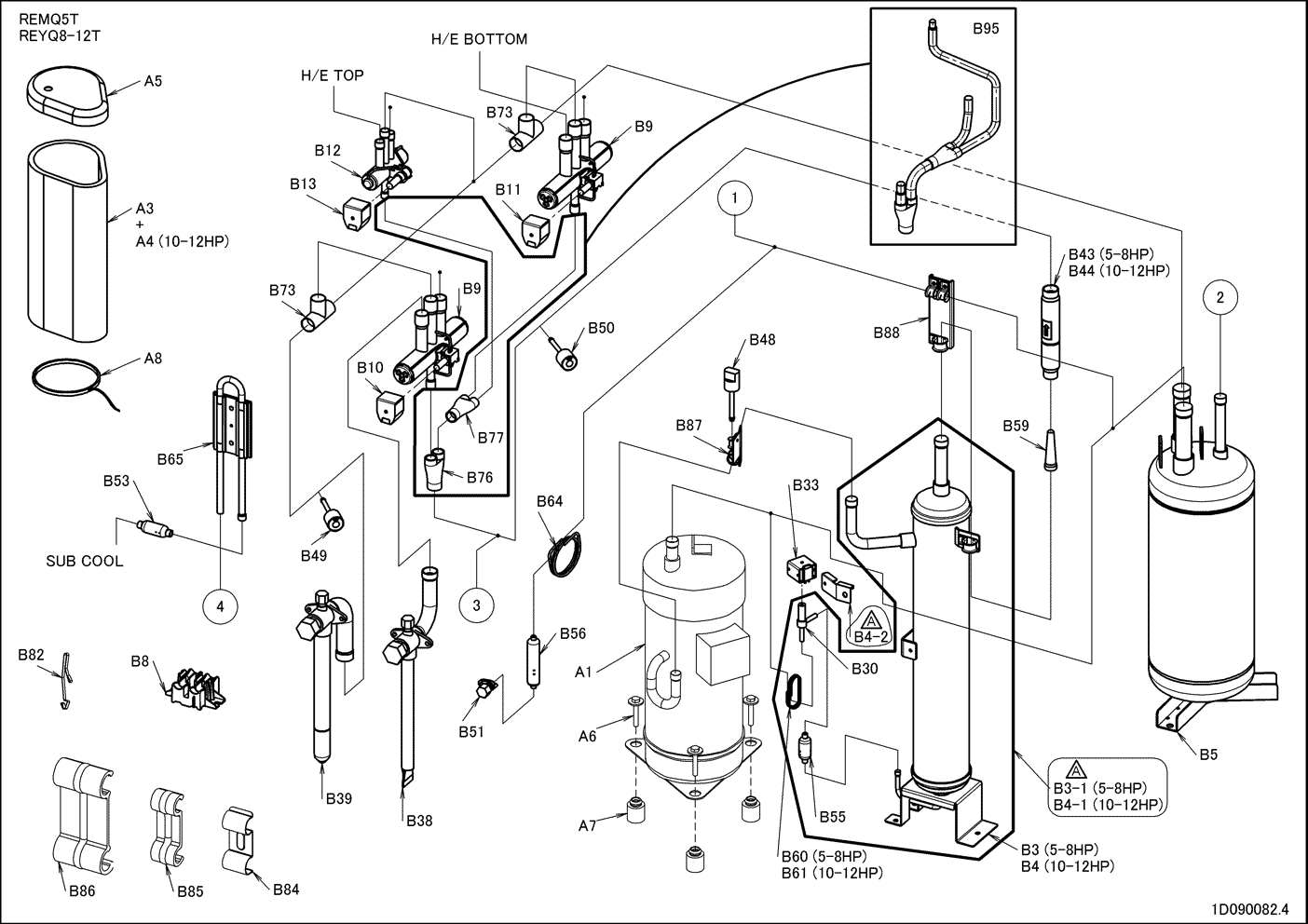 Daikin Air Conditioning Spare Part 5009461 COMPRESSOR JT15J-VDKYR J ...