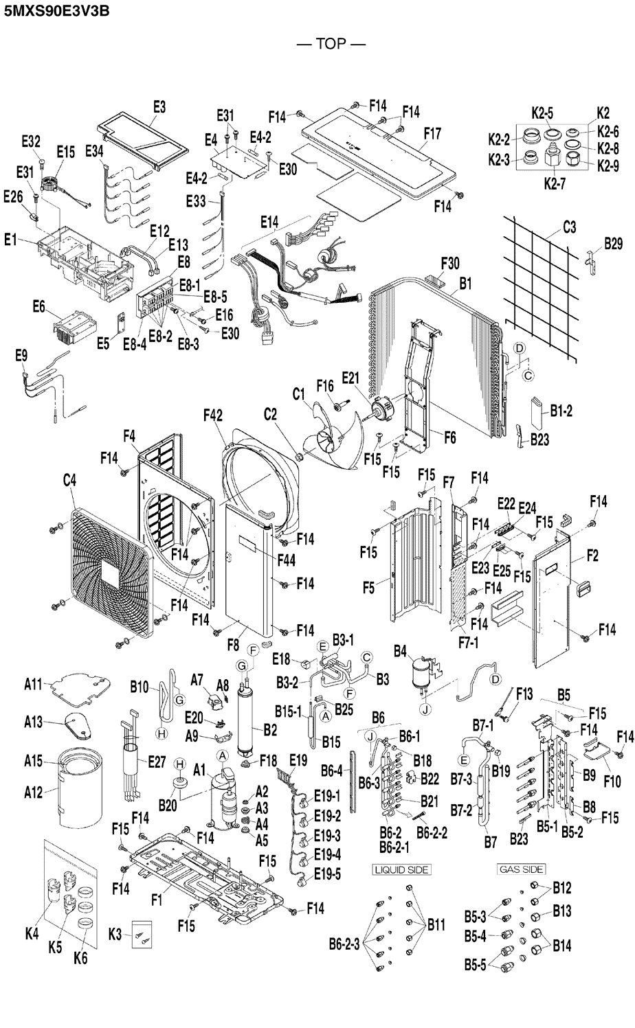 Daikin Air Conditioning Spare Part 5010526 PRINTED CIRCUIT ASSY CONTROL