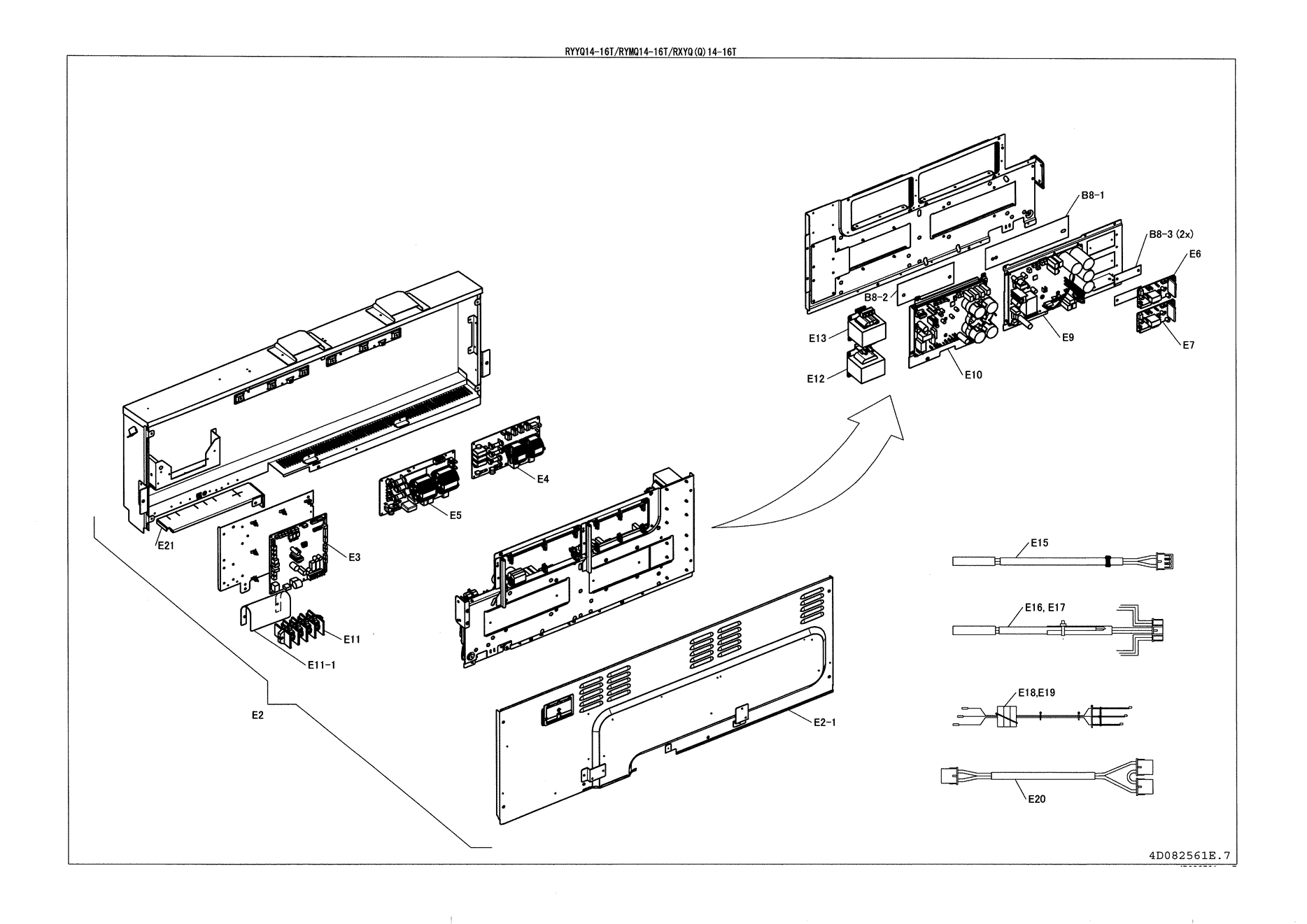 Daikin Air Conditioning Spare Part 5011900 PCB ASSY PC13001-2