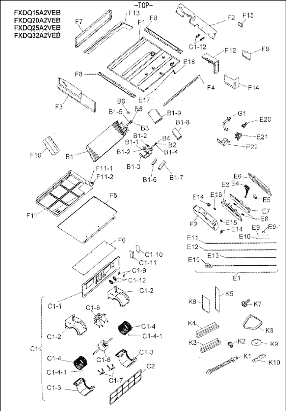 Daikin Air Conditioning Spare Part 5019000 PCB ASSY