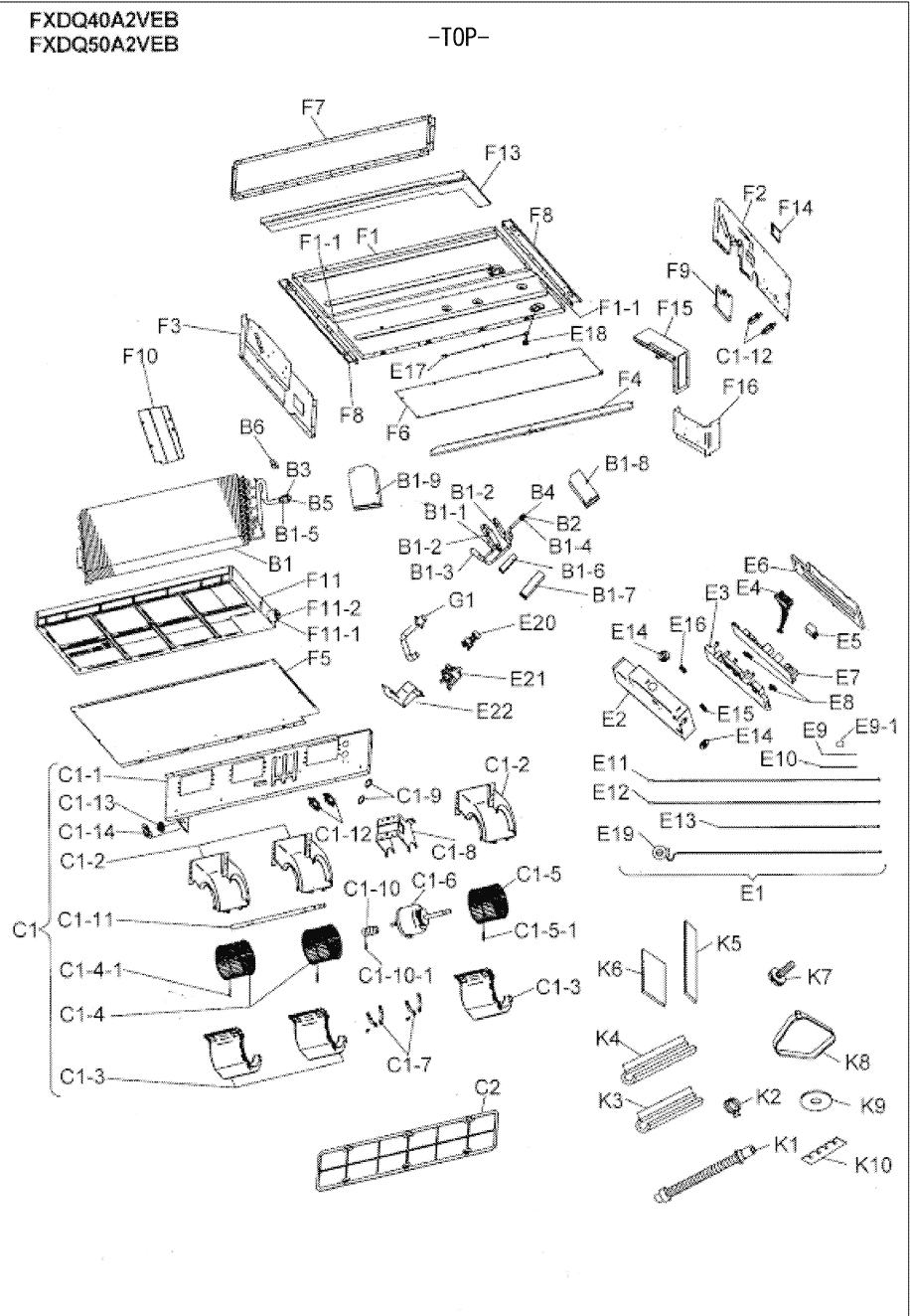 Daikin Air Conditioning Spare Part 5019001 PCB ASSY