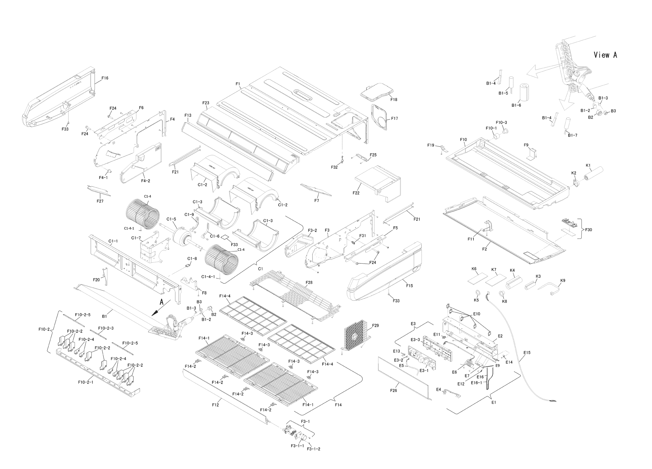 Daikin Air Conditioning Spare Part 5019282 PCB ASSY EC16022-3 A