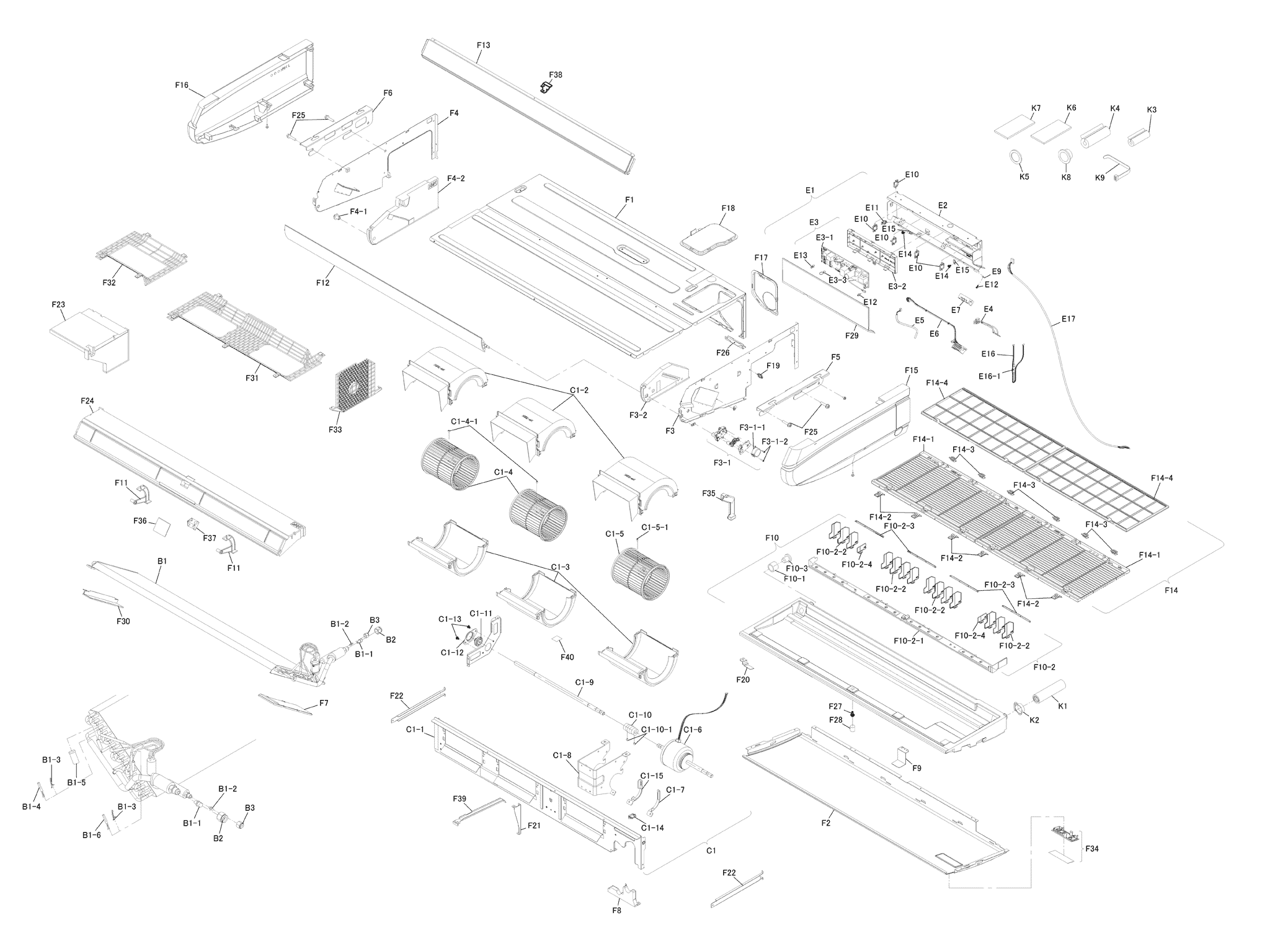Daikin Air Conditioning Spare Part 5019452 PCB RESIN CASE