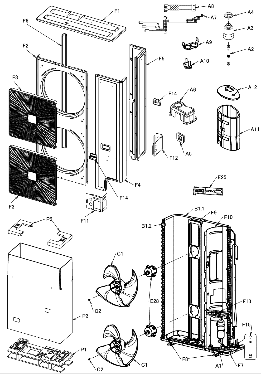 Daikin Air Conditioning Spare Part 5019542 PCB ASSY EC15017